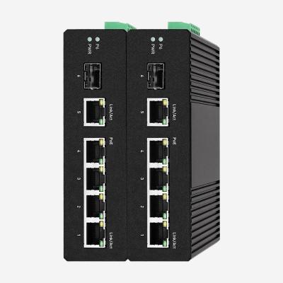 중국 알루미늄 산업용 PoE 스위치 5×10/100/1000Mbps RJ45 포트 + 1×SFP 포트 판매용