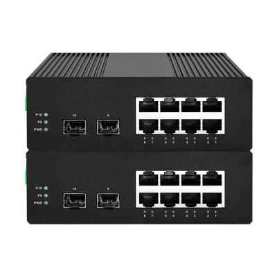 중국 DC 12 - 57 V 전원 공급 강화 된 네트워크용 산업 기가 비트 이더넷 스위치 판매용