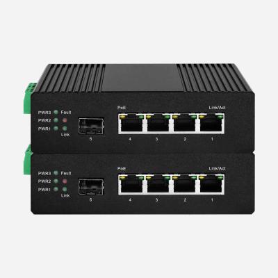 중국 기가비트 고속 산업용 POE 스위치 10Gbps 스위칭 용량 4개의 PoE 포트 판매용