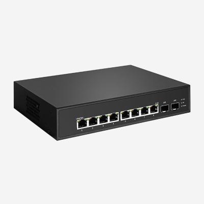 Cina Potenza interna 8 2.5g PoE Unmanaged Fiber Switch con 2 porte 10g SFP+ per una rete senza sforzo in vendita