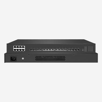 China 48Gbps Rack Mount Gigabit Unmanaged Desktop Switch With 8 RJ45 And 16 SFP, Half-Duplex for sale