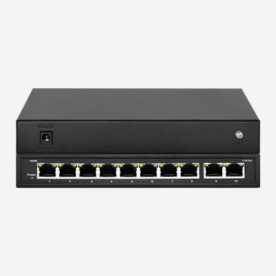 China 10 10/100/1000MBase-T RJ45 Unmanaged Ethernet Switch For Smooth Gigabit Data Transfers for sale