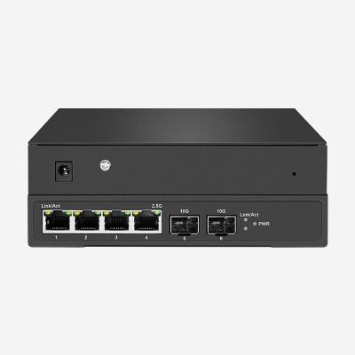 Cina 4 2.5G Web Smart Switch con 2 porte 10g SFP +, controllo di flusso IEEE 802.3x con 9K Bytes Jumbo Frame in vendita