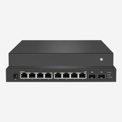 China 8-Port 2.5 Gigabit Unmanaged Switch With 2 10G SFP+ Ports, IEEE 802.3x Full-Duplex FLOw Control for sale