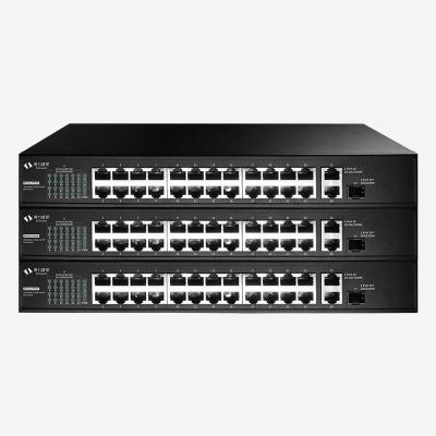 China Desktop Gigabit Ethernet Switch With 24 PoE Ports, 54Gbps Switching Capacity for sale