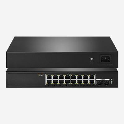 Cina 16 porte PoE + RJ45, 2.5 Gigabit Unmanaged PoE Switch con trasferimento Jumbo Frame 12K ad alta velocità in vendita