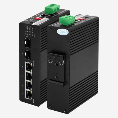 China Compact And Industrial Layer 2+ PoE Switch With 12Gbps Switching Capacity 136mm*108mm*39mm Size for sale