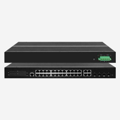 China 24GE Gigabit Industrial Managed Switch With 4 Combo Stable And Durable For Industrial Applications for sale