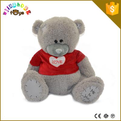 China 2016 Hot sale plush toys / plush teddy bear / soft plush gray bear with high quality for Supermarket for sale