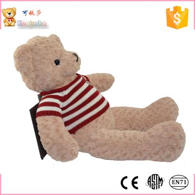 China Hot selling promotion brown color 100 cm teddy bear with cloth special offer for toys store for sale