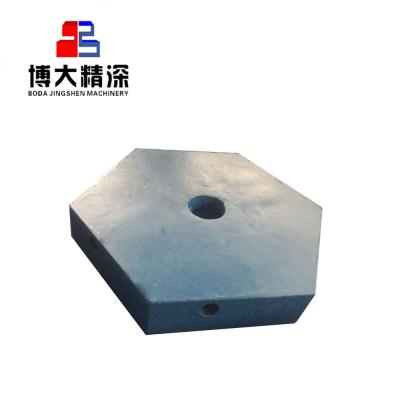 China VSI-crusher reserveonderdelen Hoog mangaans staal voedingsconus voor duurzaam slijtage van steenbreker Te koop