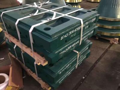 Cina C80 mascella trituradora parti di usura Placca mascella di acciaio ad alto manganese con eccellente e durevole in vendita