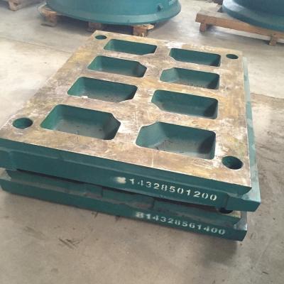 China 1000KG Gewichtscrusher C125 Kiefercrusher Verschleißteile Kieferplatte für Bergbaumaschine EN124 Standard zu verkaufen