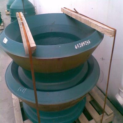 Cina Applicare al trituratore HP500 Conos Triturador parti usura Mantello e bowl liner per la macchina mineraria in vendita