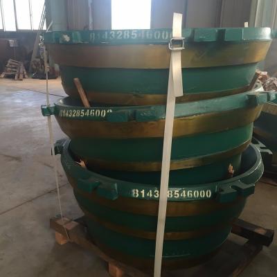 Cina Applicare al trituratore HP500 Conos Triturador parti usura Mantello e bowl liner per la macchina mineraria in vendita