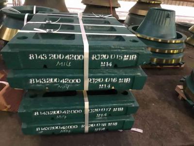 中国 採石場から採取された材料を粉砕する産業における粉砕機用の高マンガン製のマグカッププレート 販売のため