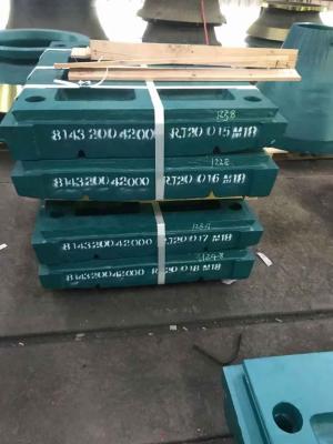 中国 採石場から採取された材料を粉砕する産業における粉砕機用の高マンガン製のマグカッププレート 販売のため