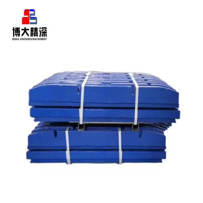 China Verbrekingsmachine Type Hoog robuuste kaakplaat voor aangepaste mijnmachine Gewicht 1000 kg Te koop