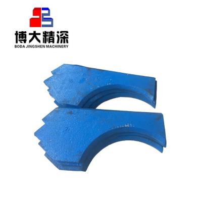 Cina Processo di forgiatura VSI Crusher Usure Parts Upper and Lower Wear Plate for CV128 Deburring in vendita
