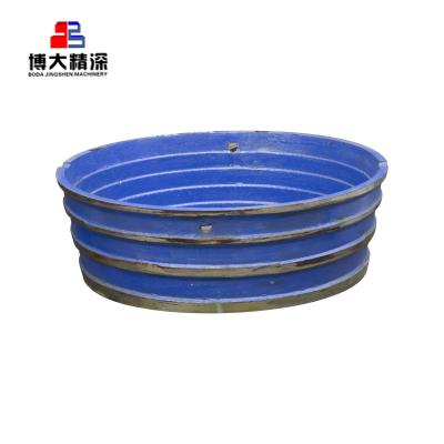 Cina GP11F Parti di frantumatori a cono Mantello e bowl liner Forgiazione Meccanica Trattamento superficiale in vendita