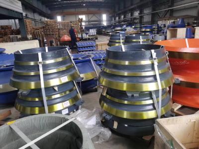 Cina Parti di ricambio del trituratore del cono del trituratore della scodella del rivestimento con processo di forgiatura e lavorazione in vendita