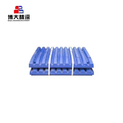 China High Manganese Jaw Plate Stone Crusher Accessories for Mining Machine Top Performance for sale