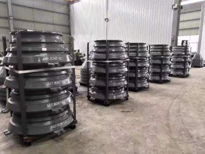 China CH880 Cone Crusher Parts Mantle e Bowl Liner em todo o mundo Tipo de processamento de fundição à venda