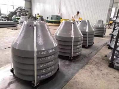 China CH880 Cone Crusher Parts Mantle e Bowl Liner em todo o mundo Tipo de processamento de fundição à venda