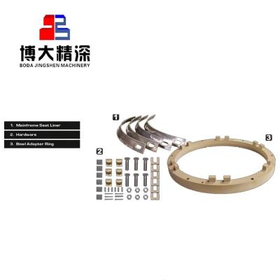 Cina EN124 Standard Forging Machining HP100 Seat Main Frame Liner Cone Crusher Ricambi in vendita