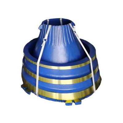 China High Manganese Stone Crusher Cone Crusher Concave Mantle Bowl Liner in Various Colors for sale