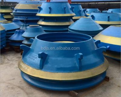 Cina TEREX Crusher Cone Mantle Bowl Liner Parti di usura per l'estrazione del minerale in variazioni colorate in vendita