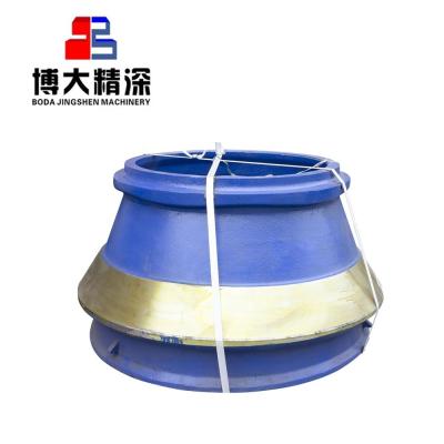 China HP-onderdelen mantelconcave voor mijnbouwmachines hydraulische kegelbreker slijtage-onderdelen Te koop
