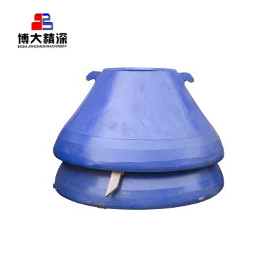 Cina GP100 100S Crusher Mantle Concave Bowl Liner per l'estrazione del minerale Performance duratura in vendita