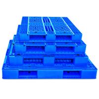 China Single Faced 4-Way Entry Plastic Pallet 1200x1000mm Light Duty 1T Dynamic Load for sale