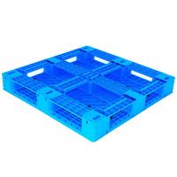 China Single Faced 4-Way Entry Plastic Pallet 1200x1000mm Light Duty 1T Dynamic Load for sale