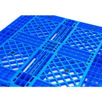 China Single Faced 4-Way Entry Plastic Pallet 1200x1000mm Light Duty 1T Dynamic Load for sale