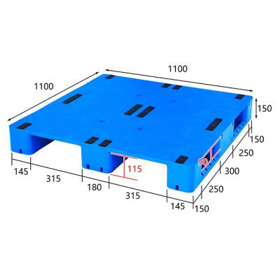 China 1100*1100*150mm Durable Plastic Pallet for and Safe Material Handling Solutions for sale