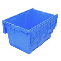 China Logo Customized Logo Folding Collapsible Stackable Crate for Fruit Transportation for sale