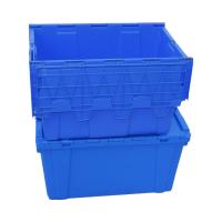 China Custom Heavy Duty Plastic Stackable Nesting Crate 600x400mm 40L for Warehouse Moving for sale