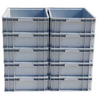 China Customized Logo PP Portable Plastic Logistics Box 600x400x280mm for Packaging for sale