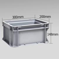 China Custom PP Plastic Logistics Box 1000x800x150mm 3T Static Load for Packaging for sale