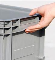 China Custom PP Plastic Logistics Box 1000x800x150mm 3T Static Load for Packaging for sale