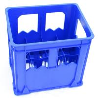 China Stackable 12 Bottle HDPE Beer Crate Custom Logo for Beverage Storage for sale