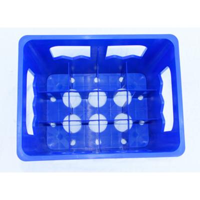 China Stackable 12 Bottles Beer Crate Customized Logo for Beer and Wine Beverage Storage for sale