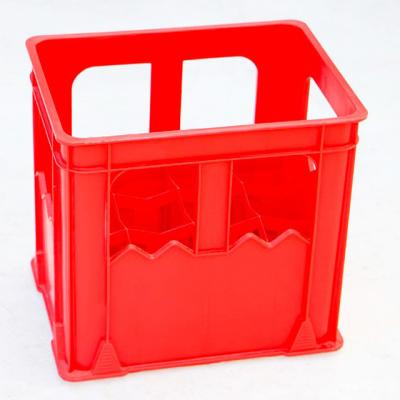 China 12 Bottle Volume Custom Order Screen Printed Plastic Beer Crate for Safe and Stylish Beverage Storage for sale