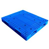 China 1.5T Dynamic Load 9 Feet 4way Entry HDPE Plastic Pallet Solid Deck Customizable for sale