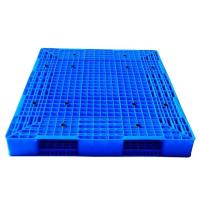 China 1.5T Dynamic Load 9 Feet 4way Entry HDPE Plastic Pallet Solid Deck Customizable for sale