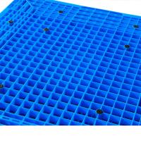China 1.5T Dynamic Load 9 Feet 4way Entry HDPE Plastic Pallet Solid Deck Customizable for sale