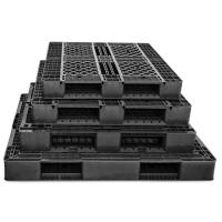 China Grid Pattern Plastic Pallet 1100x1100mm 2T Static Load for Efficient Storage for sale