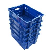China HDPE Stackable Nestable Plastic Containers 600x400mm Space Saving 180 Degree Foldable for sale